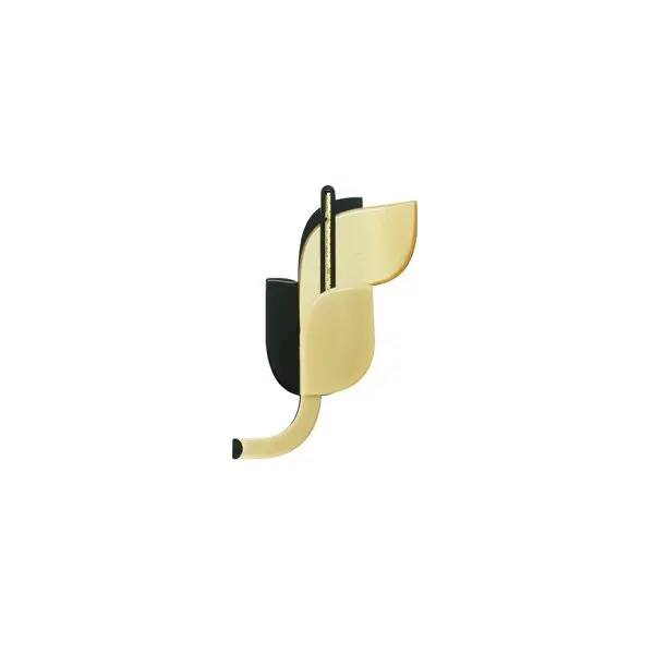 GISSA BICALHO Anthurium Brooch - Gold/black