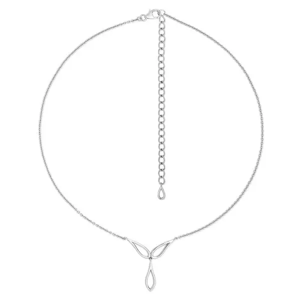 LUCY QUARTERMAINE Sterling Triple Petal Pendant - Silver