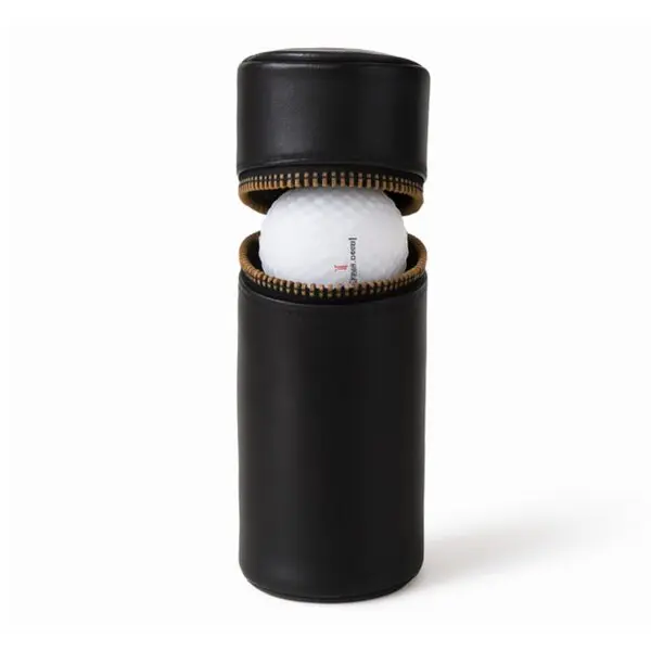 VIDA VIDA Leather Golf Ball Holder - Black