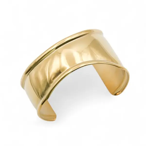 MISS CECILIA Arc Cuff Bangle - Gold