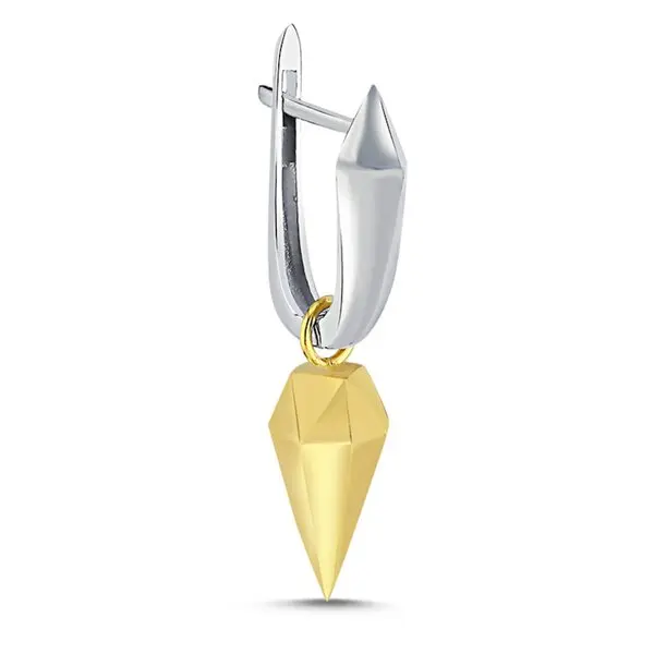 Mishka Urban Wilds Gold Pendant Mono Earring - Gold/silver
