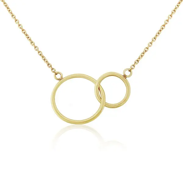 AUREE JEWELLERY Kelso 9ct Yellow Interlocking Necklace - Gold