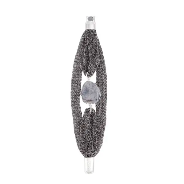 Saachi Multi Chain Stone Bracelet - Grey