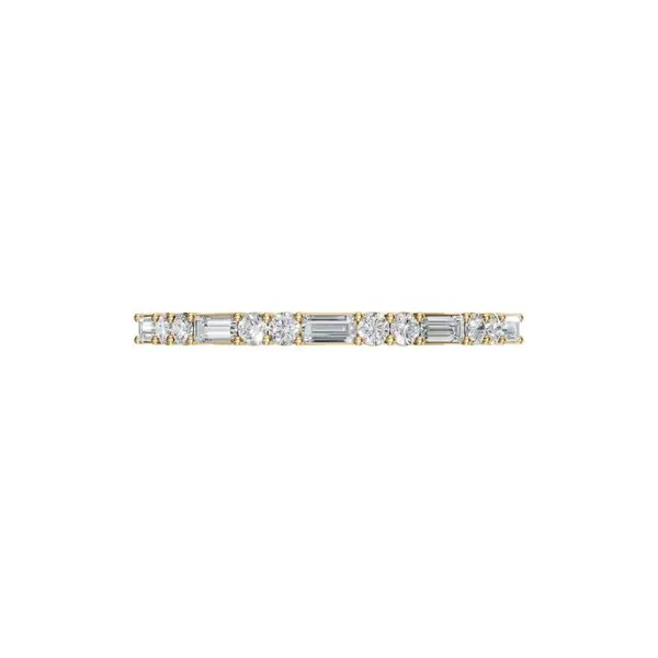 AYA FINE JEWELRY Fourteen Kt Three Stone Vintage Inspired Diamond Ring - Yellow