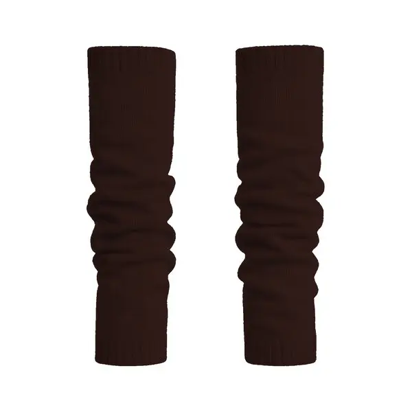 FIORA MUSE Cashmere Knitted Arm Warmers - Brown