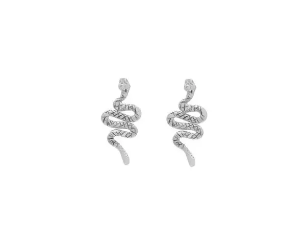 SOPHIE SIMONE DESIGNS Mini Serpentine Earrings - Silver