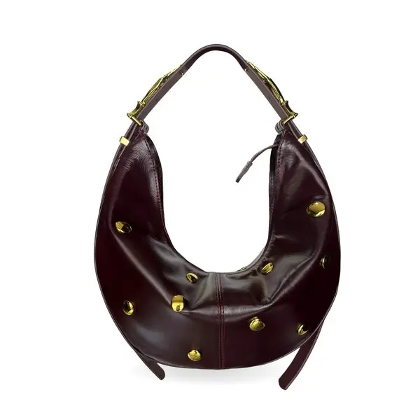 INDIGOLUSH Hobo Leather Bag With Adjustable Strap