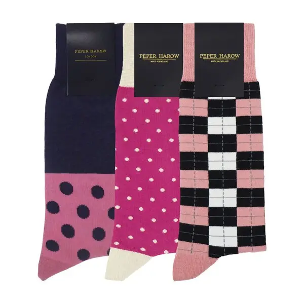 PEPER HAROW - MADE IN ENGLAND Peper Harow Sock Bundle - Pink