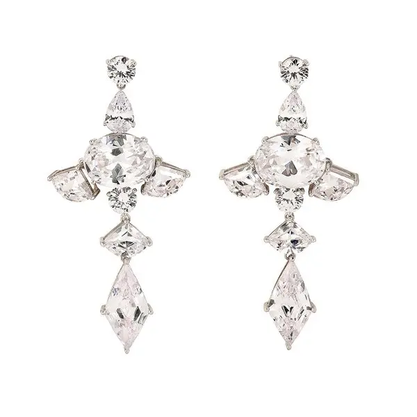 STEPHANIE BROWNE AUSTRALIA Josephine Chandelier Earrings - Silver