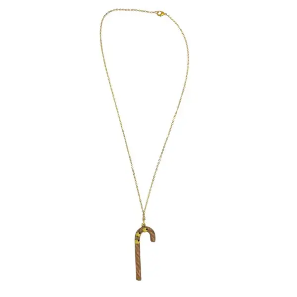 VICKISARGE Candy Cane Necklace - Gold/yellow