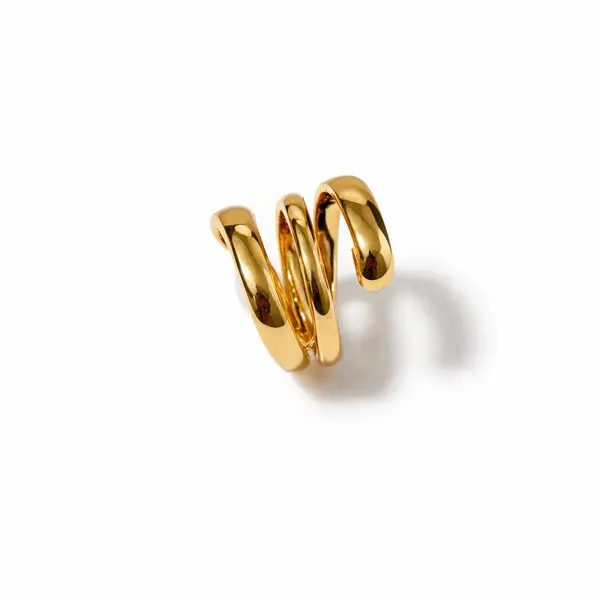 MONARCH Sculptural Triple Layer Open Ring - Gold