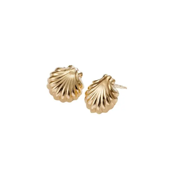 POSH TOTTY DESIGNS Shell Stud Earrings - Gold