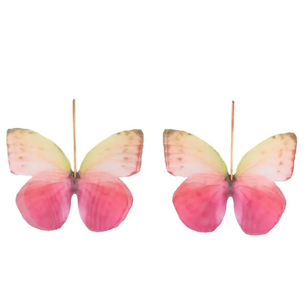 Oana Savu Butterfly Earrings - Pink