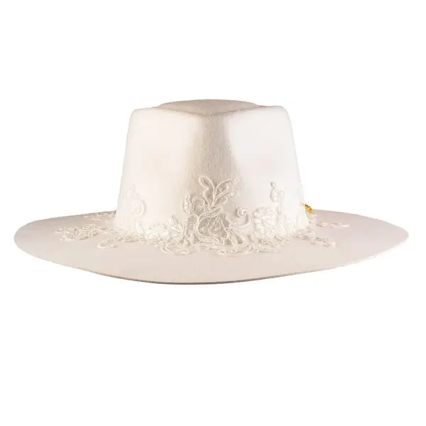 SHADED THE LABEL St Ives Ivory Fedora - White