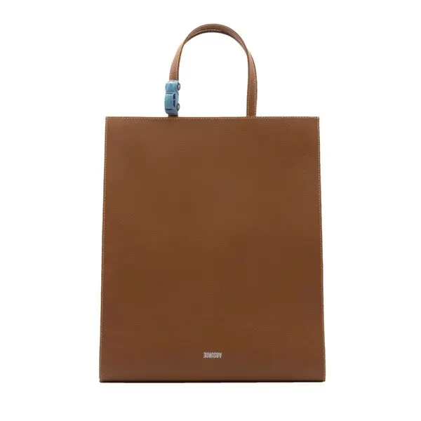 ABSURDE Neutrals Big Stop 16" Laptop Tote Bag - Brown