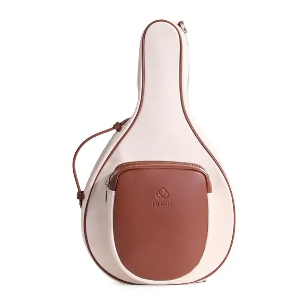JURGI BRAND Padel Bag – Beige Canvas & Leather