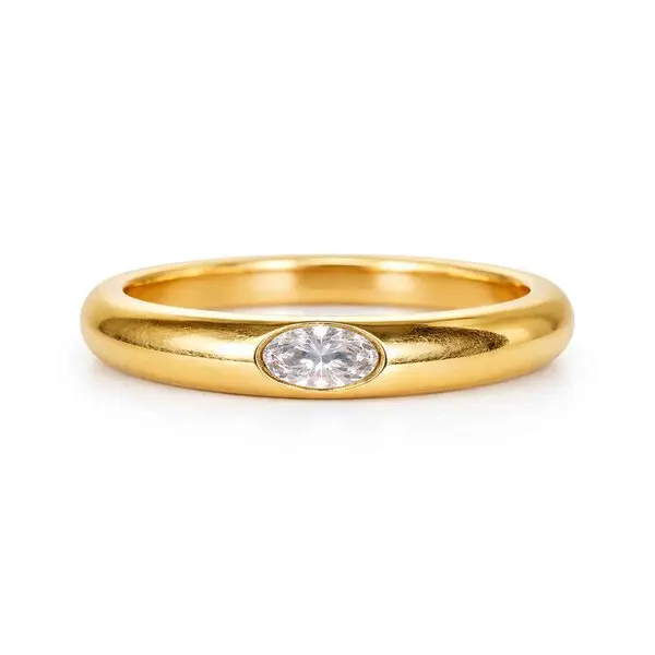 VICSTONENYC FINE JEWELRY 14k Yellow Lab Diamond Band - Gold