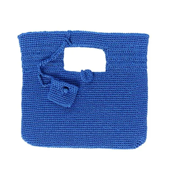 N'ONAT Santorini Crochet Tote Bag - Blue