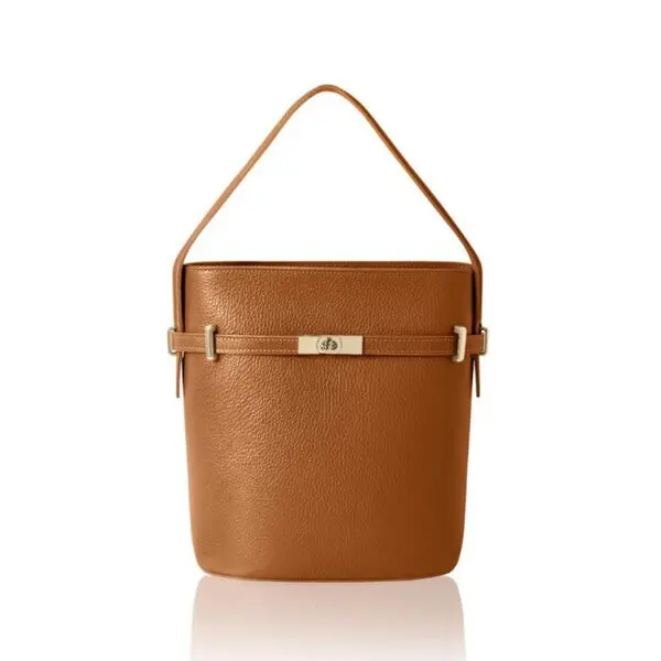 BETSY & FLOSS Sora Large Leather Bucket Bag