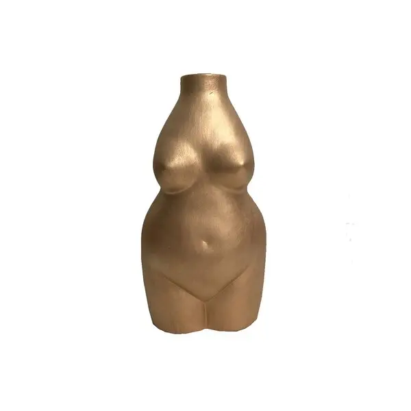 QUILLATTIRE Voluptuous Female Body Vase - Gold