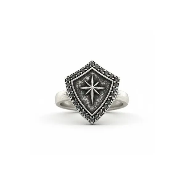 BY VIRGO Asterion Signet Ring - Silver