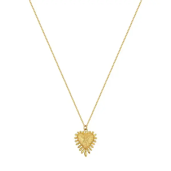 ZOË & MORGAN Heart Rays Necklace - Gold