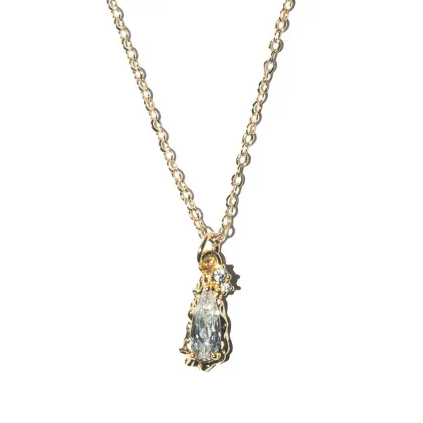 STUDIO BALOGE Luma Crystal Pendant Necklace - Gold