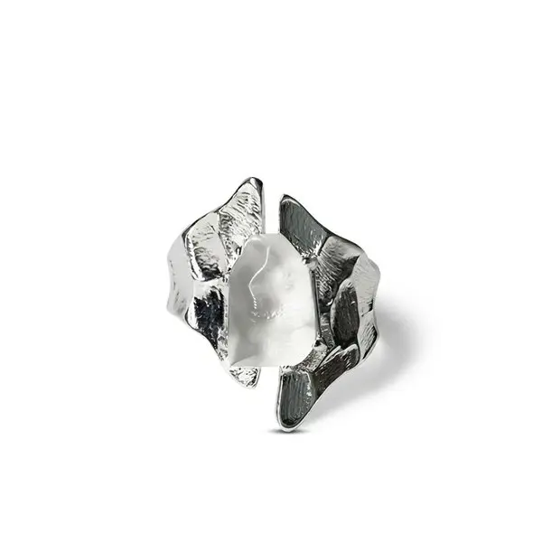 ORMIRO Glacier Clear Quartz Ring