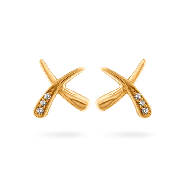 LUCY QUARTERMAINE 18k Stud Earrings With Diamonds - Gold