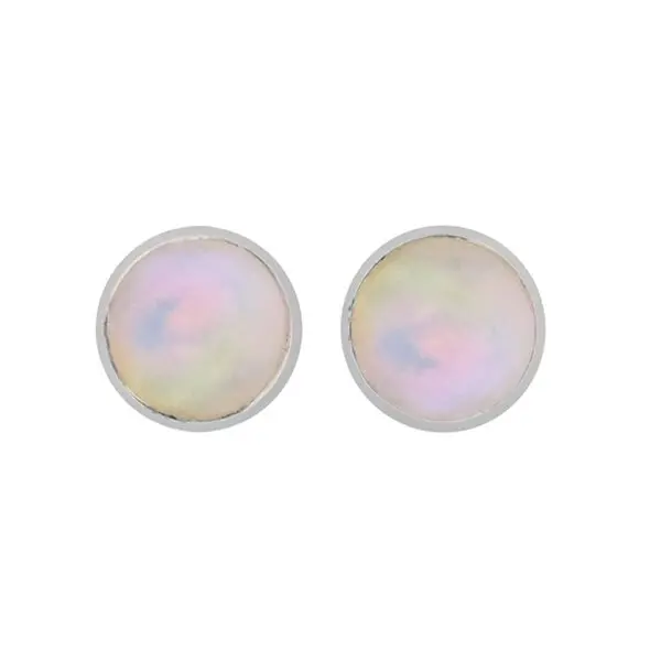CHARLOTTE'S WEB JEWELLERY Maya Opal Stud Earrings - Silver