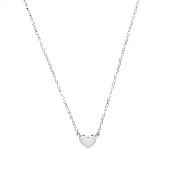 AUREE JEWELLERY Verona Sterling Heart Necklace - Silver