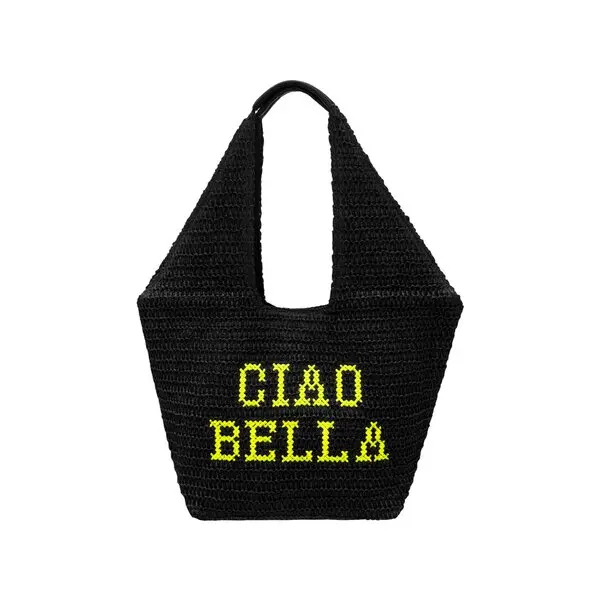 LILLY LOVES Ciao Bella Oversized Beach Bag - Black