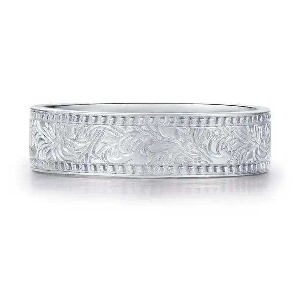 AZURA JEWELRY NEW YORK Everwood Carved Band - Silver