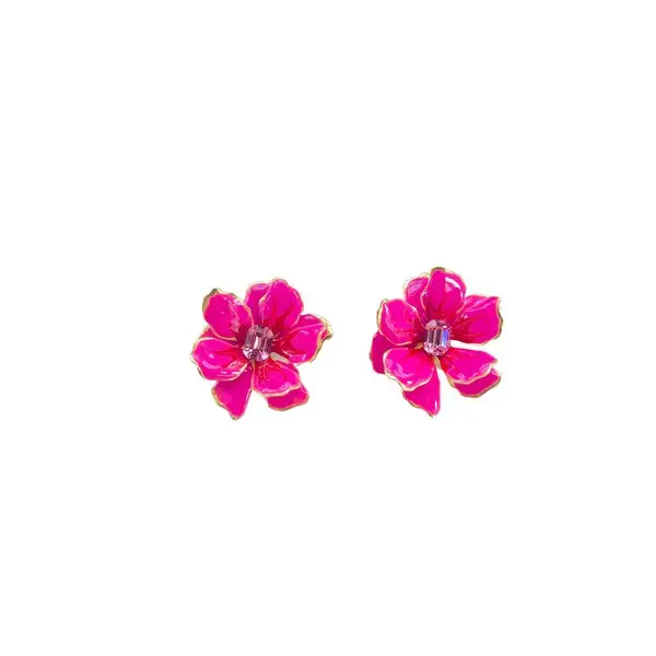 THE PINK REEF Jewel Box Stud Earrings - Pink