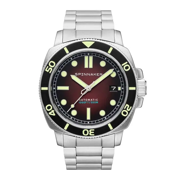 SPINNAKER Hull Diver Japanese Automatic Watch - Red