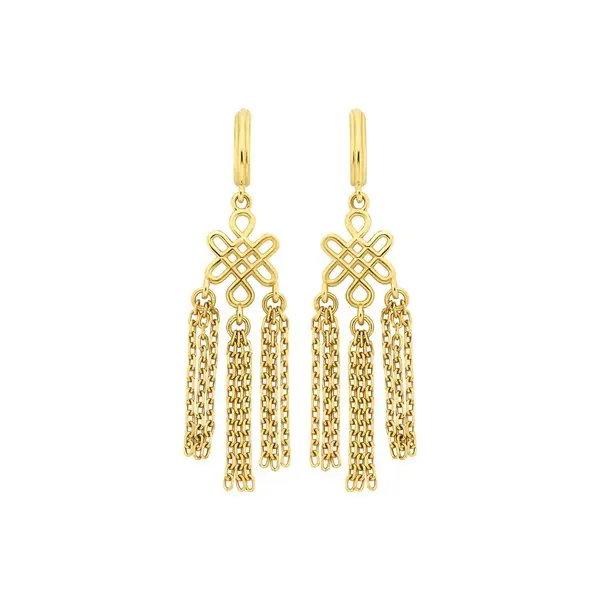 Zoë & Morgan Ether Knot Earrings - Gold