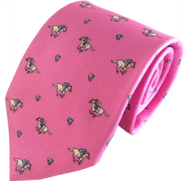 LAZYJACK PRESS Riding Derby Neck Tie - Pink