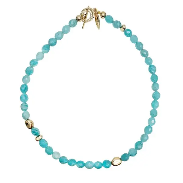 FARRA Amazonite Beaded Necklace - Green