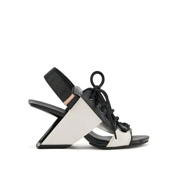 United Nude Loop Sporty Hi Mono Sandal - Black/white