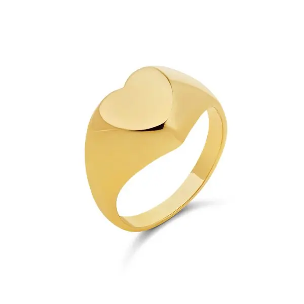 SHYMI Heart Signet Ring - Gold
