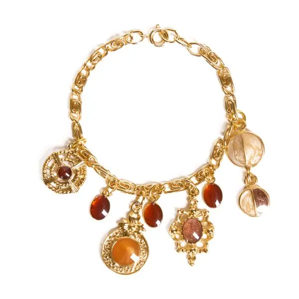 CARAMEL VINTAGE JEWELLERY Vintage Charm Bracelet - Gold