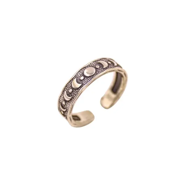 1610ISTANBUL Moon Phases Sterling Ring - Silver