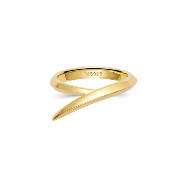 MEULIEN Pointed Curve Ring - Gold