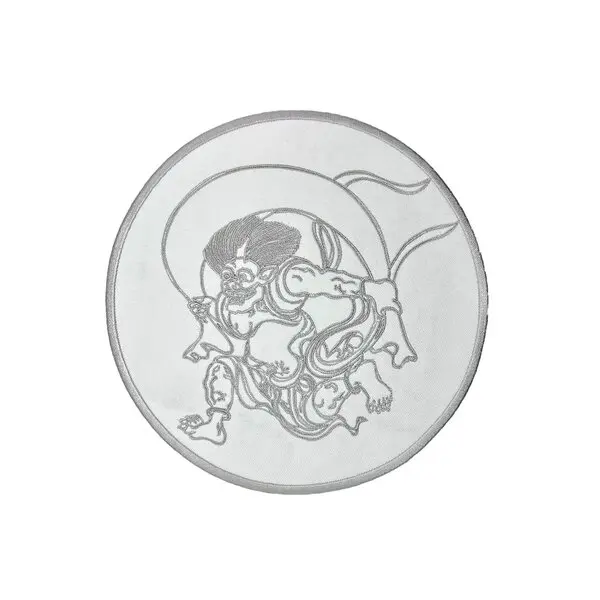 TOKKOU Fujin God Of Wind Embroidered Iron-on Patch - White