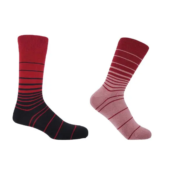 PEPER HAROW - MADE IN ENGLAND Retro Stripe Sock Bundle - Red