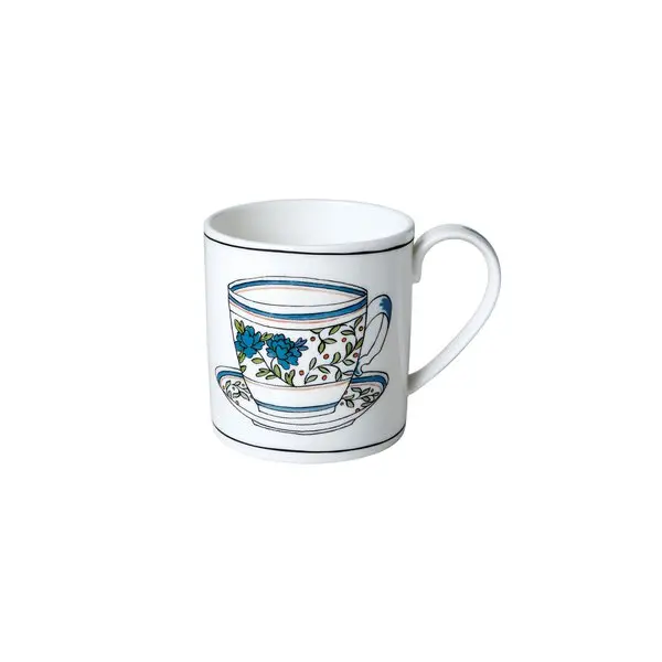Twig New York H.bachelor Button​ Mug - White