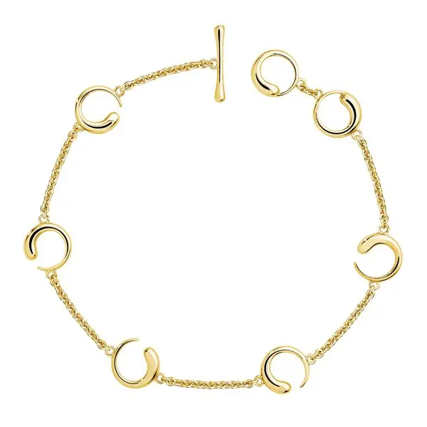 LUCY QUARTERMAINE Luna Station Vermeil Bracelet - Gold