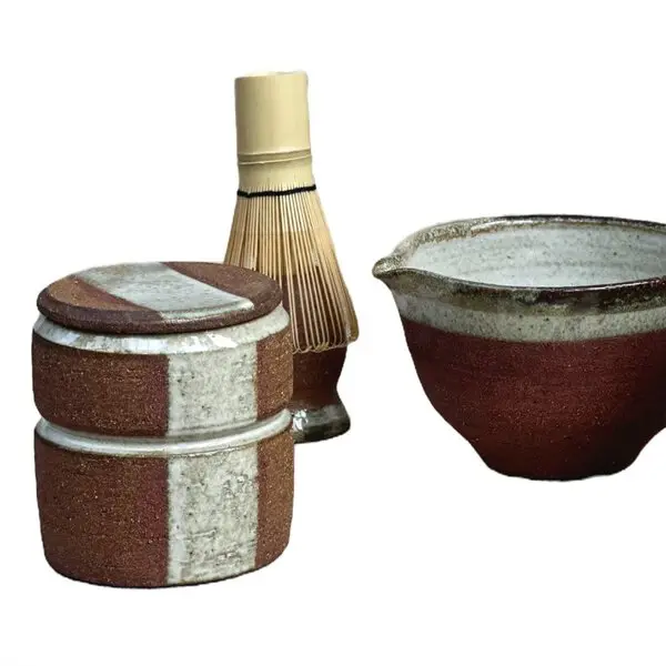 CLAY AND LIMES Neutrals Matcha Set In Rhodonite
