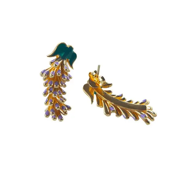 LAVANTA Alya Silver Earrings - Yellow