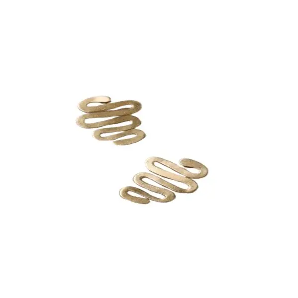 Saachi Swirl Drop Earrings - Gold